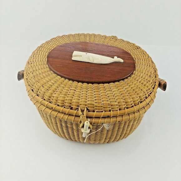Unbranded | Bags | Vintage Hong Kong Wicker Basket Purse Handbag W ...